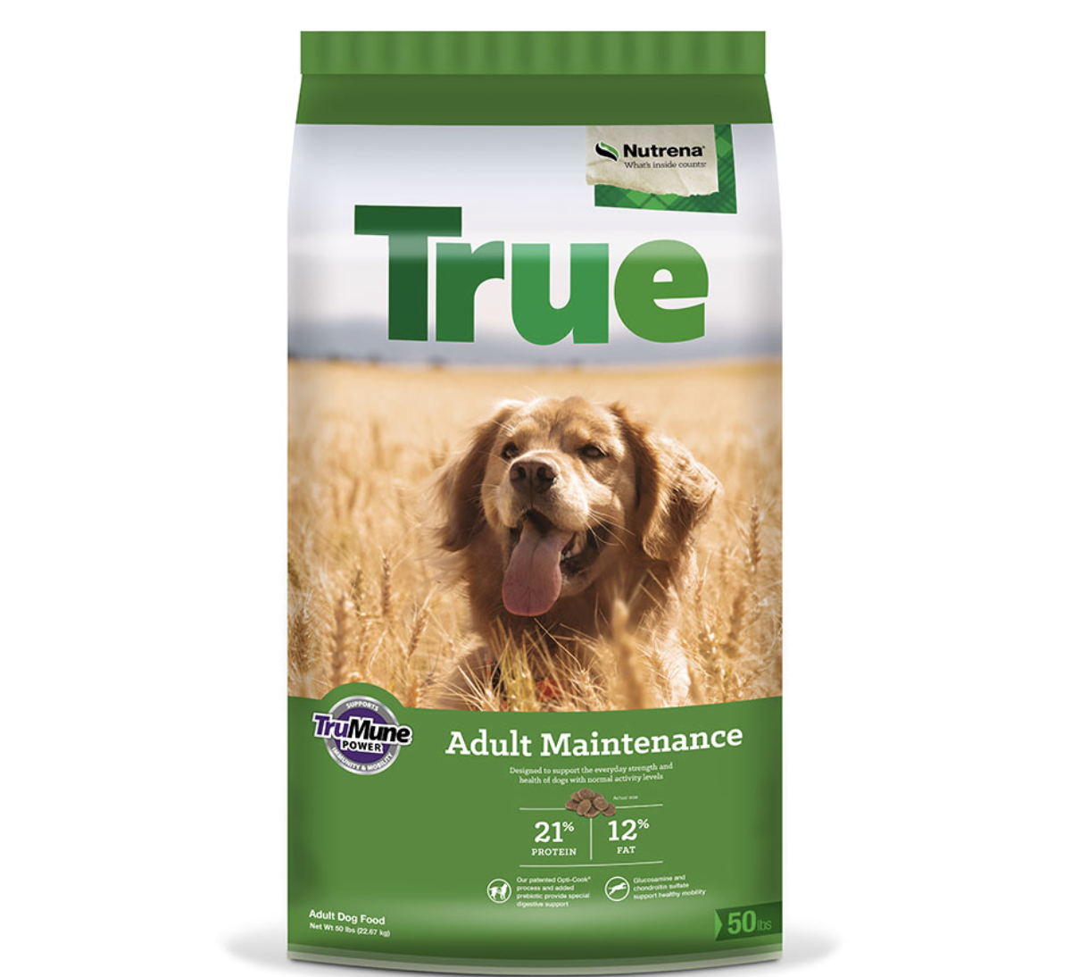 Nutrena True Adult Maintenance Dog Food - Three Bars