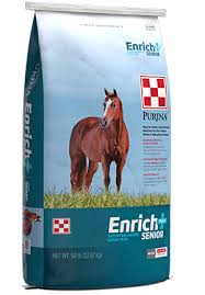 Purina Enrich Plus Senior Ration Balancing Horse Feed - Three Bars
