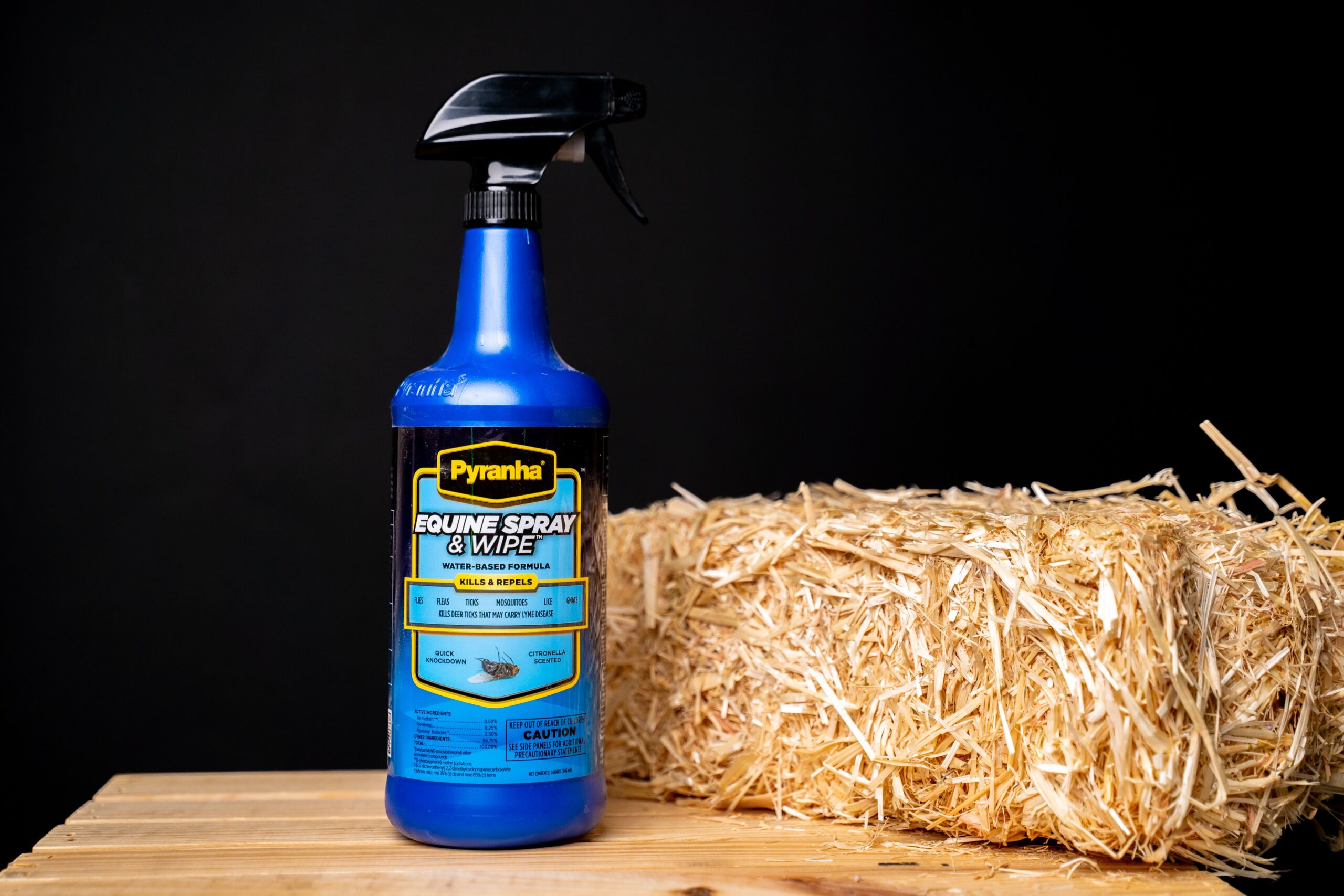Pyranha Water Based Spray & Wipe Fly Spray - Three Bars